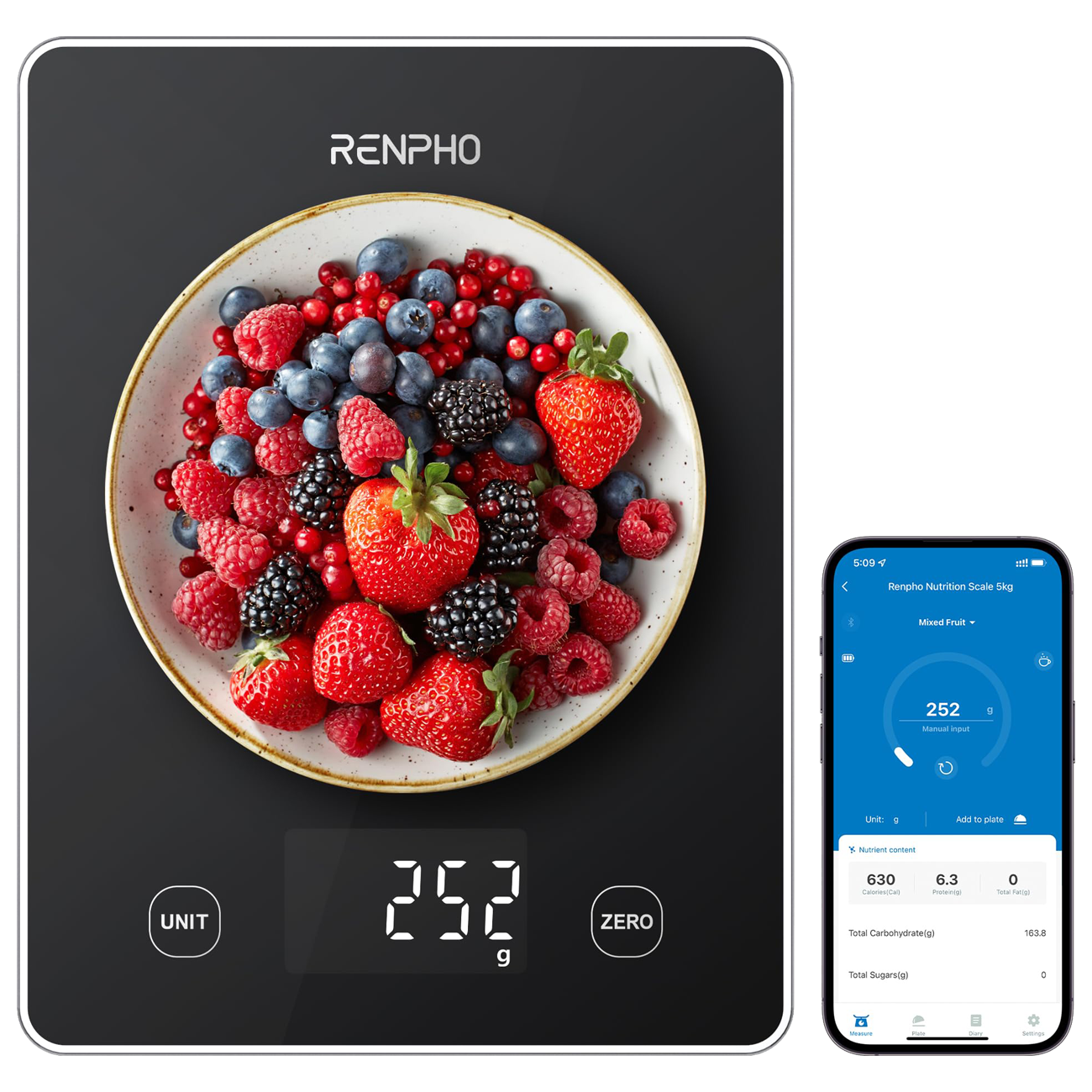 RENPHO Smart Food Scale Plus R-T001 Calibra 1L – TRT TECH